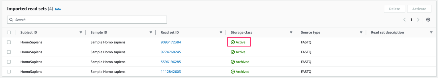 Amazon Omics Storage ストレージクラス Archive から Active へ変更する方法2選 | DevelopersIO
