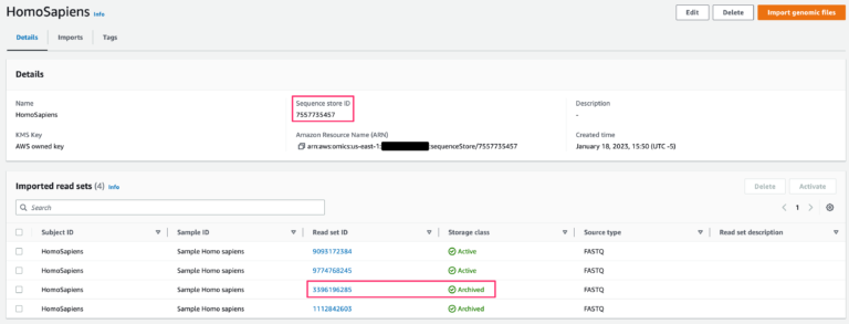 Amazon Omics Storage ストレージクラス Archive から Active へ変更する方法2選 | DevelopersIO