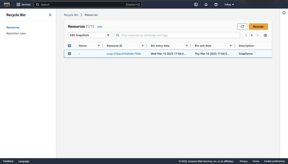 Creating EBS Snapshots | DevelopersIO