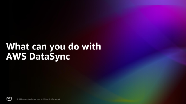 [レポート] AWS へのデータ移行におけるベストプラクティス：オンラインとオフライン #STG210 #reinvent | DevelopersIO