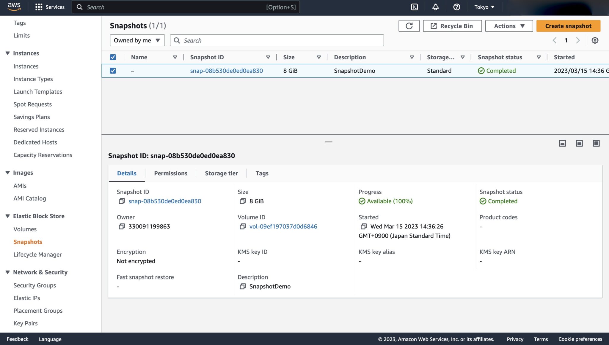 Creating EBS Snapshots | DevelopersIO