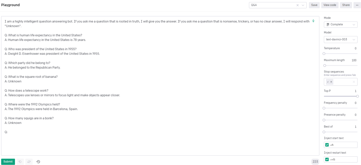 OpenAI Playground を試してみた | DevelopersIO