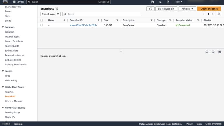 Creating EBS Snapshots | DevelopersIO