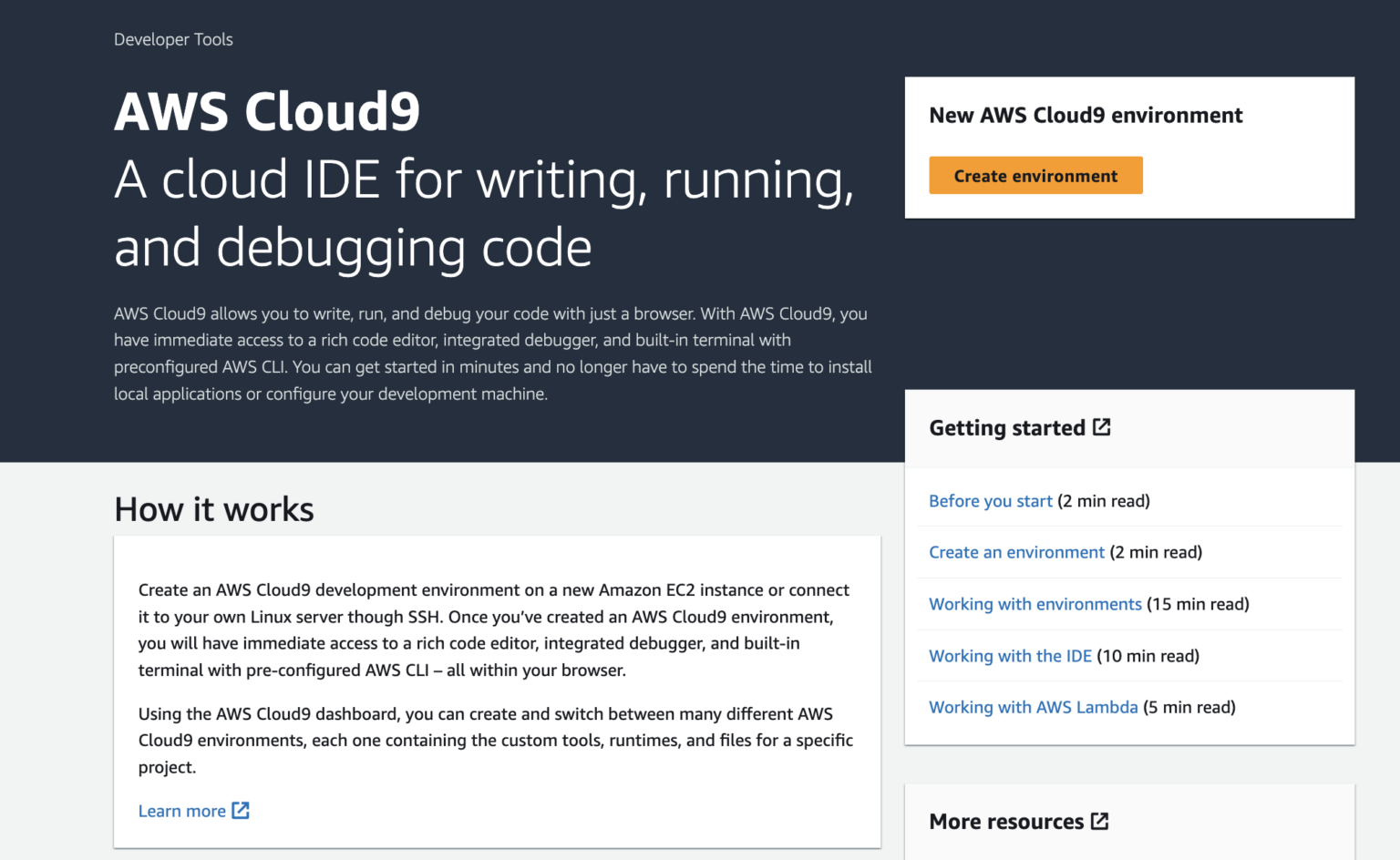 AWS Cloud9 사용해보기 | DevelopersIO