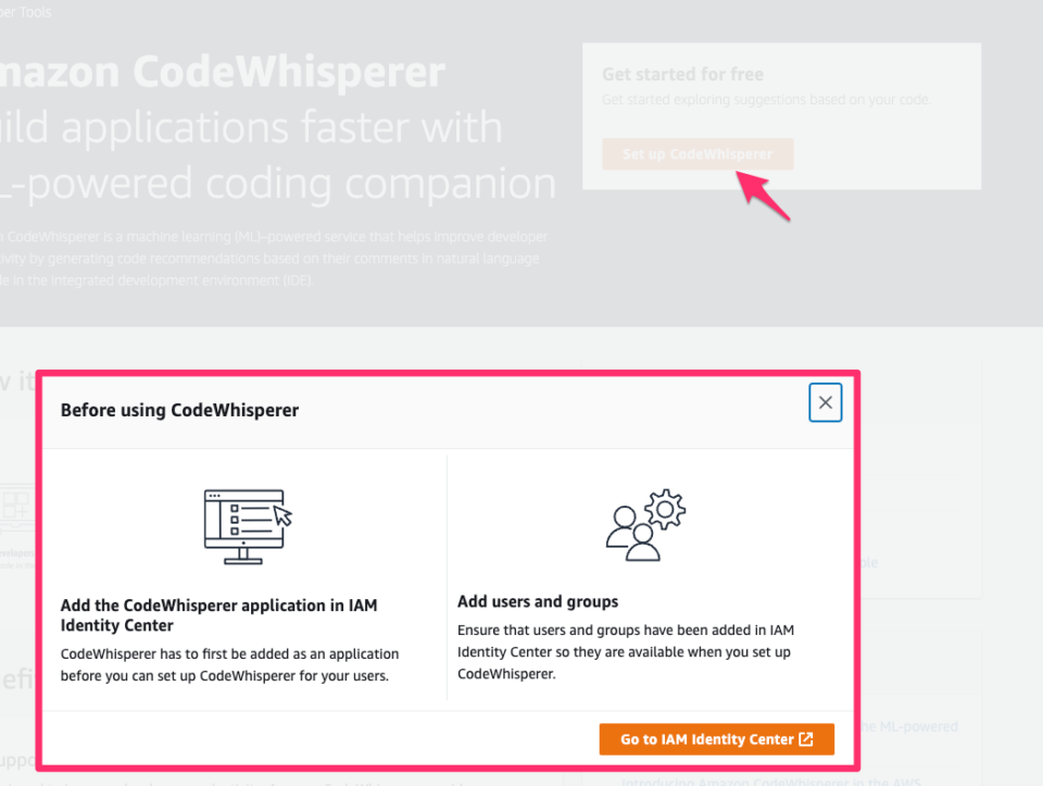 Amazon CodeWhisperer を IAM Identity Center に統合させて使ってみた | DevelopersIO