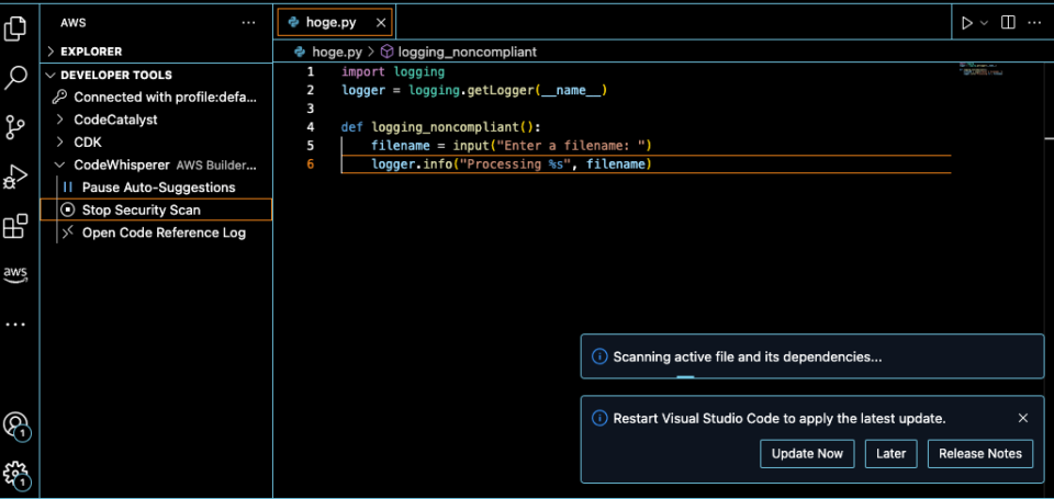 Amazon CodeWhisperer が GA となりました | DevelopersIO
