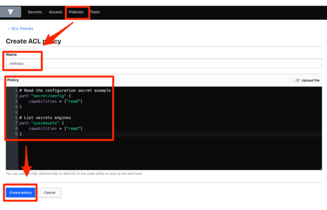 Hashicorp Vault Ui Quick Startをやってみた Developersio