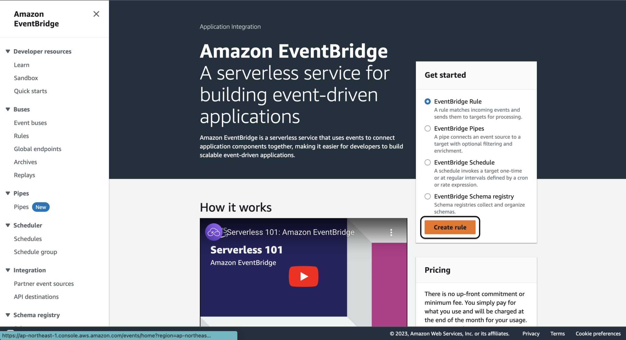 I tried scheduling a Lambda function through EventBridge | DevelopersIO
