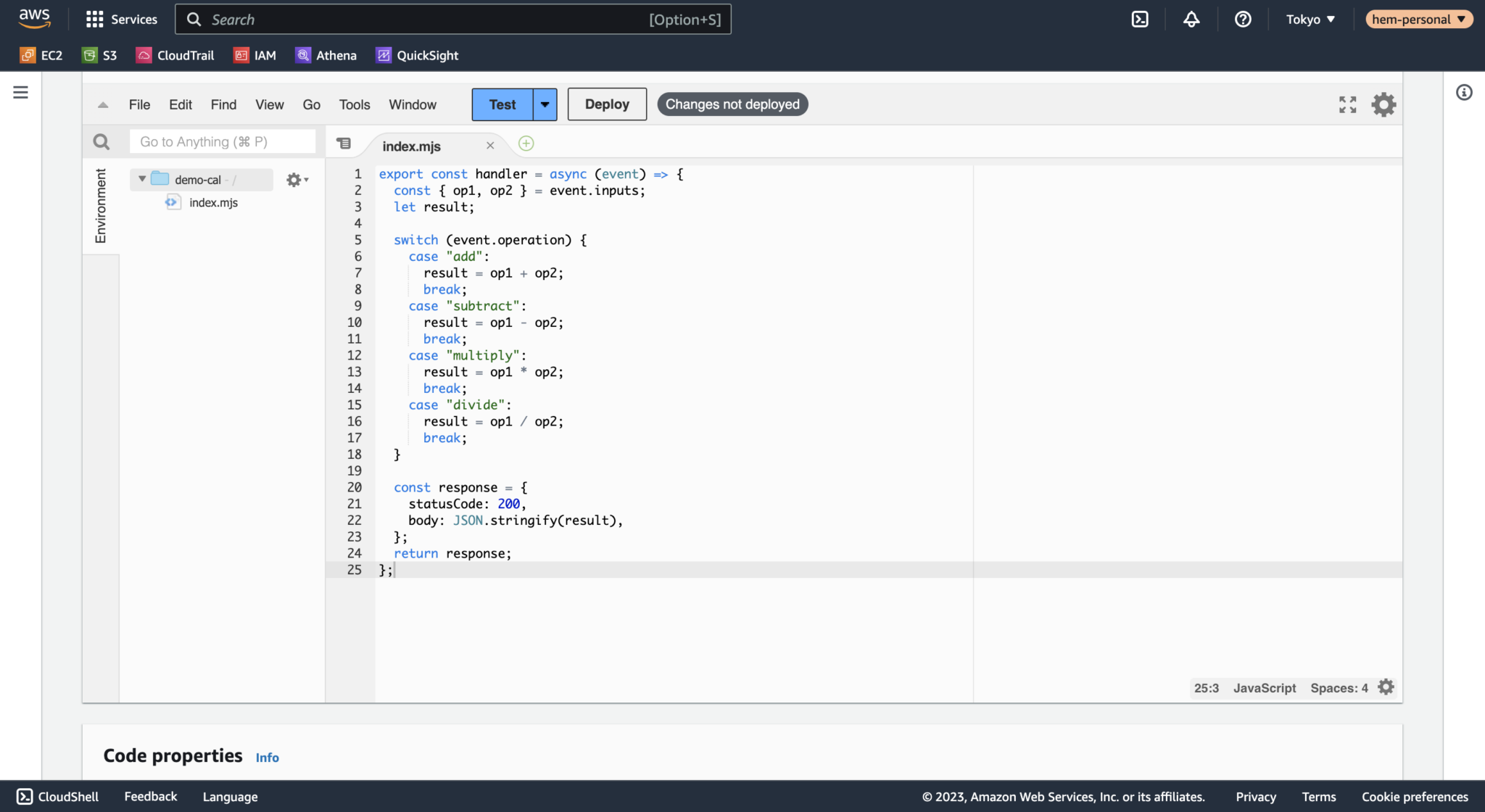 I tried creating a calculator lambda function by integrating AWS API Gateway and Lambda ...