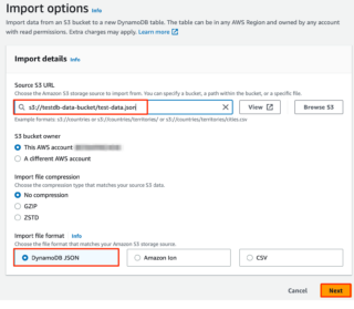 DynamoDB データをS3 からインポートとS3 にエクスポート試してみた。 | DevelopersIO