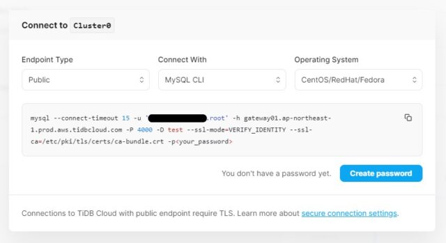EC2からTiDB Cloud(Serverless)にTLSを使用して接続してみた | DevelopersIO