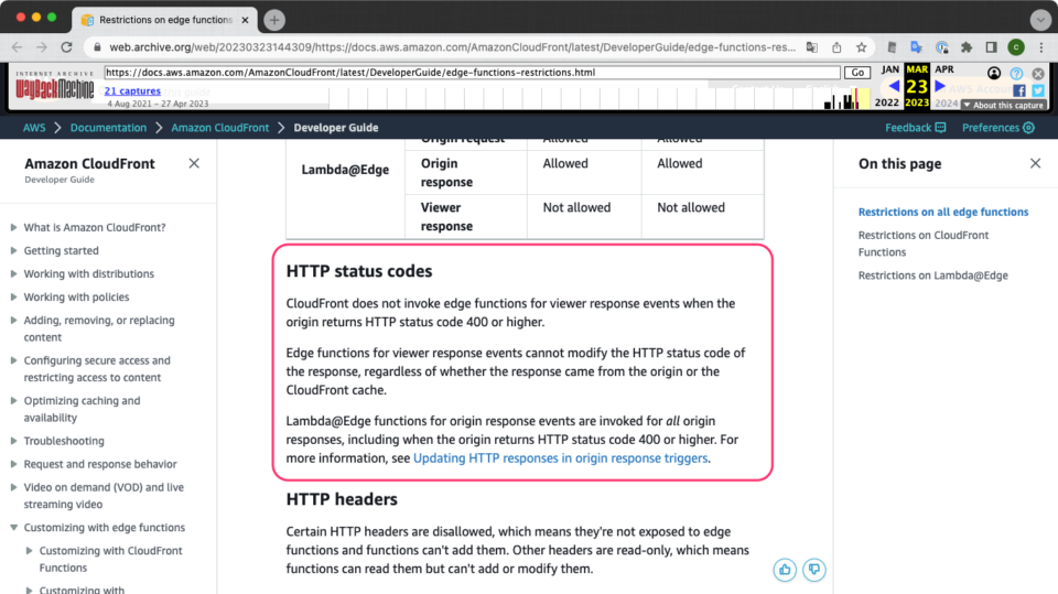 Update Cloudfront Functionsでviewer Responseのステータスコードとレスポンスbodyが変更できるようになっていました！ Developersio