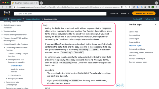 [update] CloudFront FunctionsでViewer ResponseのHTTPステータスコードとレスポンスbodyが変更できるようになっていました！ | DevelopersIO