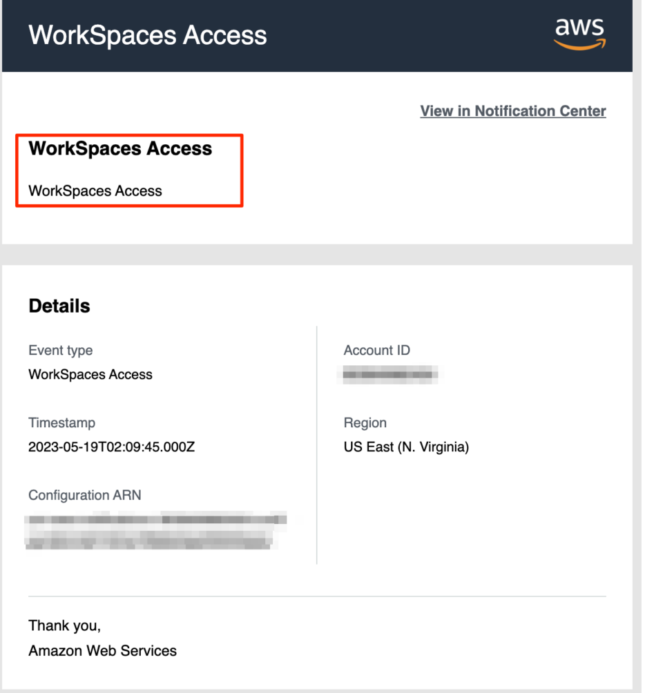 Amazon WorkSpacesでAWS User Notificationsを試してみた | DevelopersIO