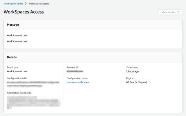 Amazon WorkSpacesでAWS User Notificationsを試してみた | DevelopersIO