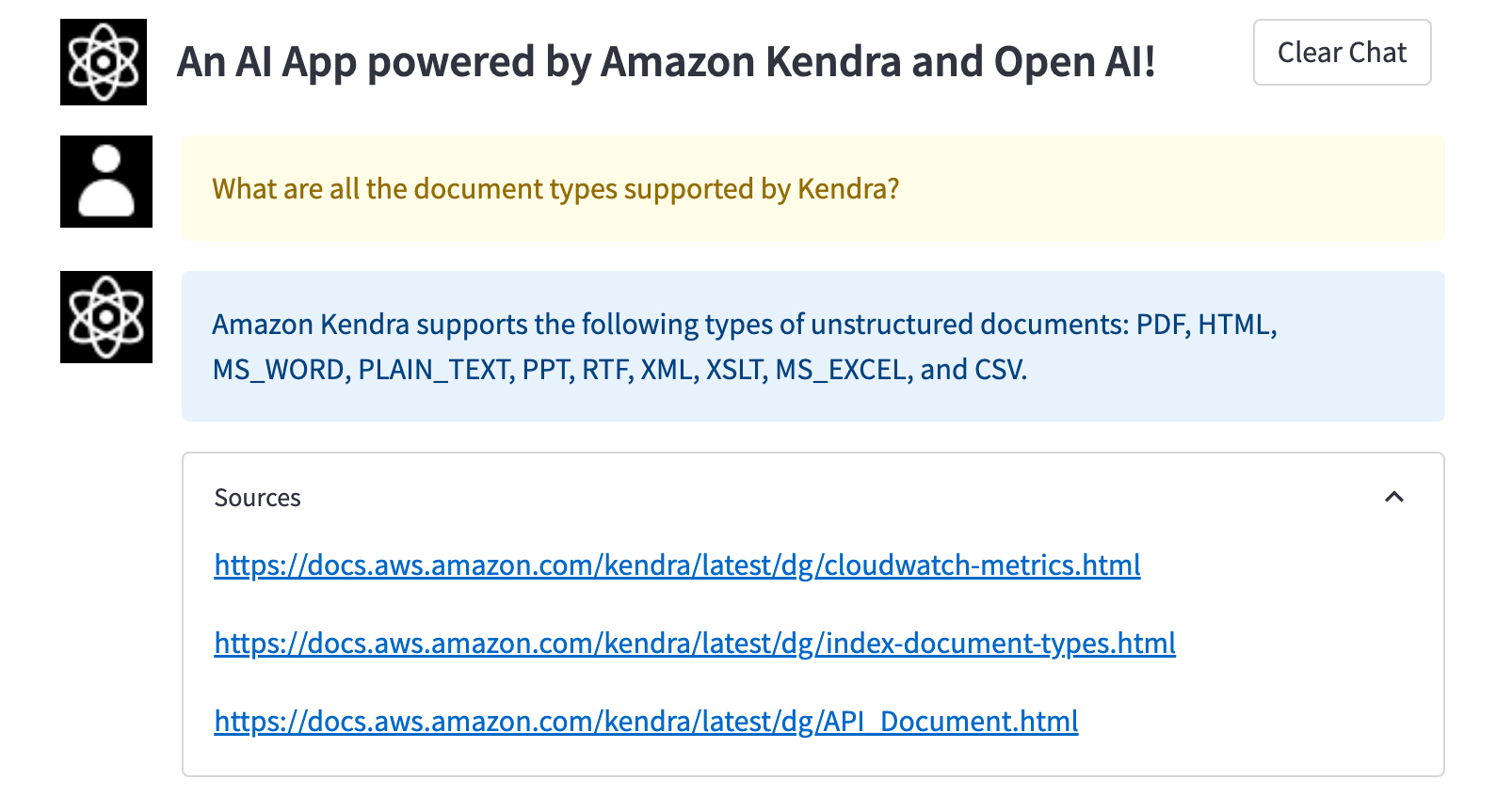 Amazon Kendra と OpenAI により最新の AWS ユーザーガイドに基づいて回答するチャットアプリケーションのサンプルを試してみた | DevelopersIO