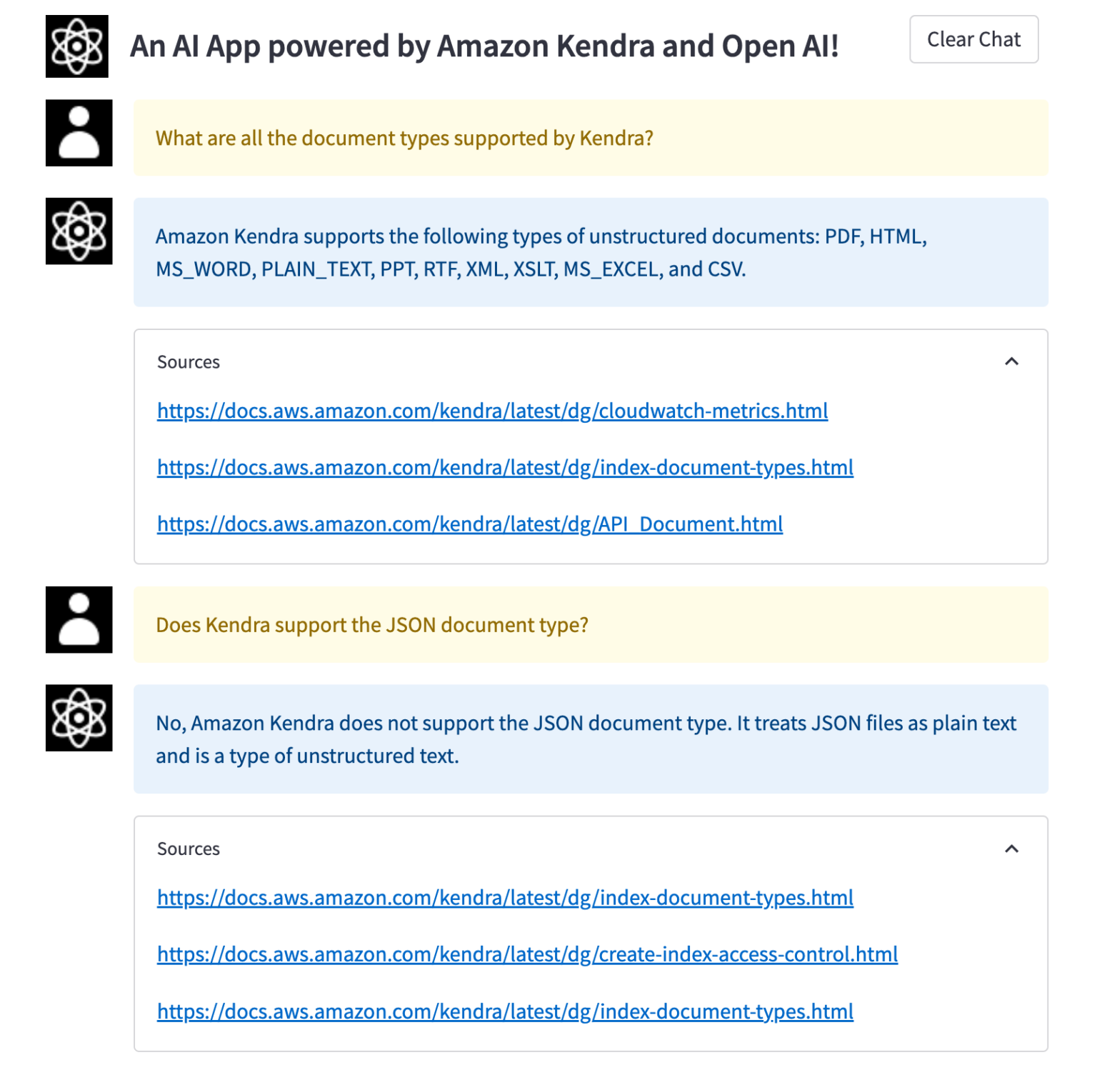 Amazon Kendra と OpenAI により最新の AWS ユーザーガイドに基づいて回答するチャットアプリケーションのサンプルを試してみた | DevelopersIO