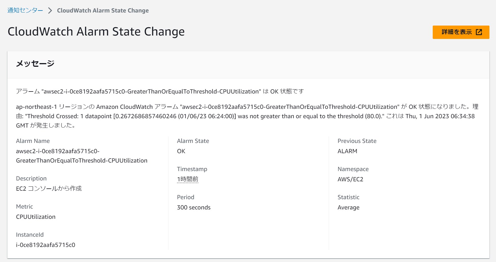 CloudWatchアラームの状態変更をAWS User Notificationsで通知してみた | DevelopersIO