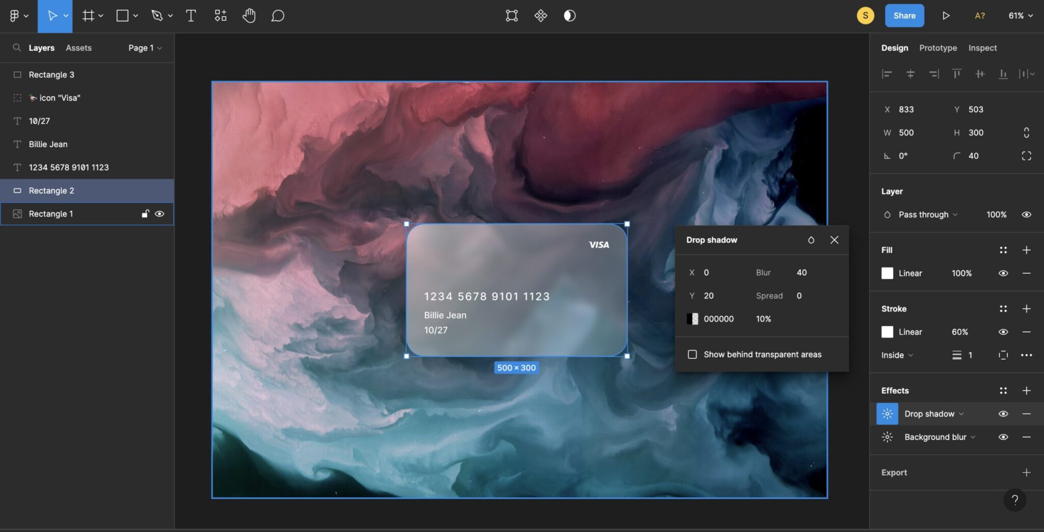 Trying Glassmorphism in Figma- A Beginner’s Guide | DevelopersIO