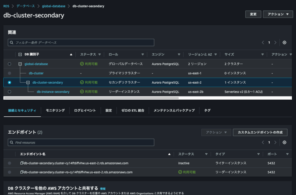 [AWS CDK] Aurora PostgreSQL 15.2 の Aurora Global Database を作ってみた | DevelopersIO