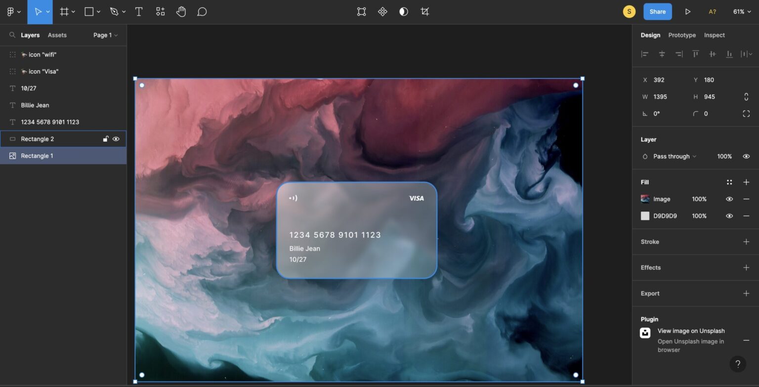 Trying Glassmorphism in Figma- A Beginner’s Guide | DevelopersIO