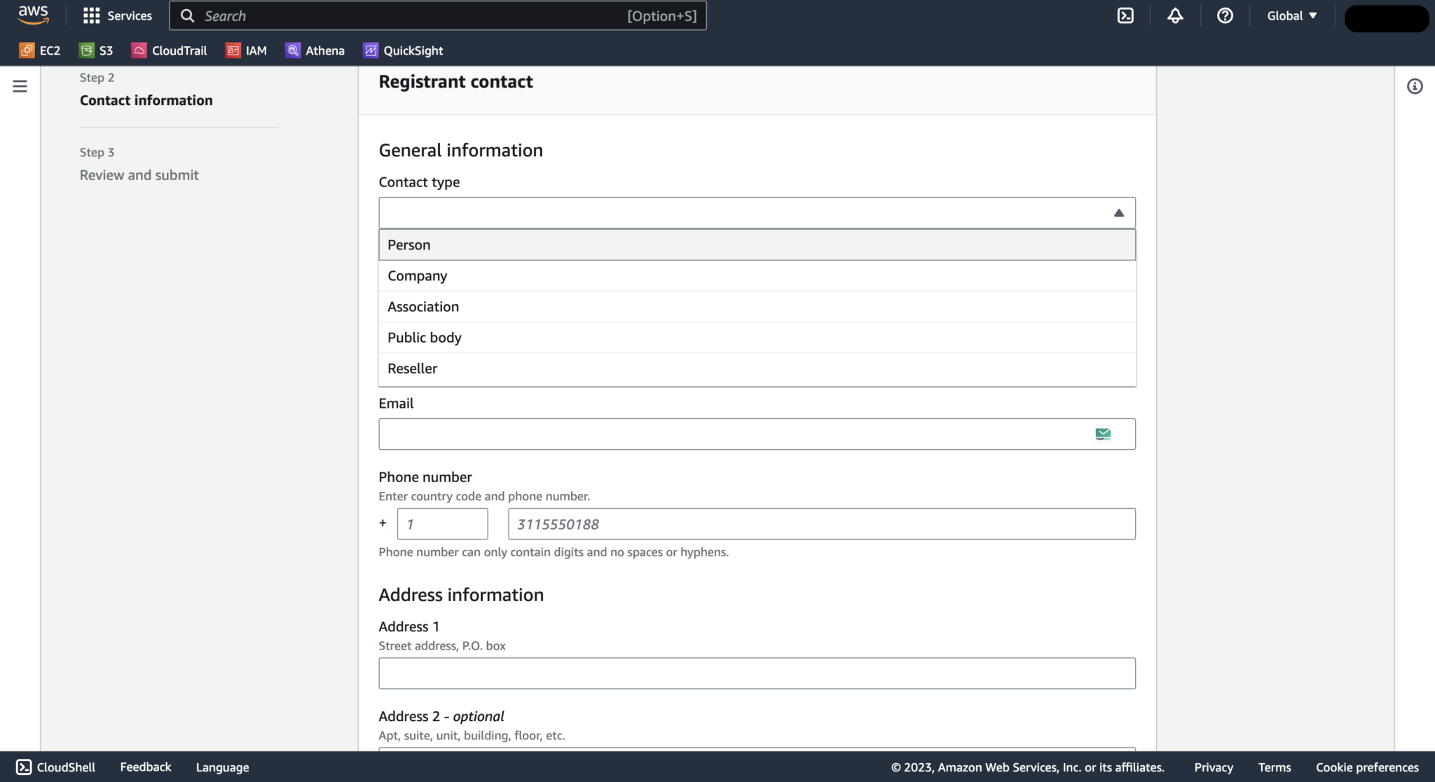 I Registered a domain through Route 53 and routed traffic from it to Cloudfront distribution ...