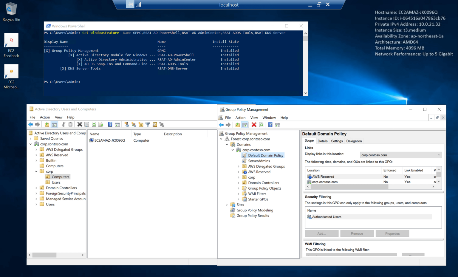 [アップデート] AWS Managed Microsoft ADの管理用EC2インスタンスを簡単に作れる様になりました | DevelopersIO