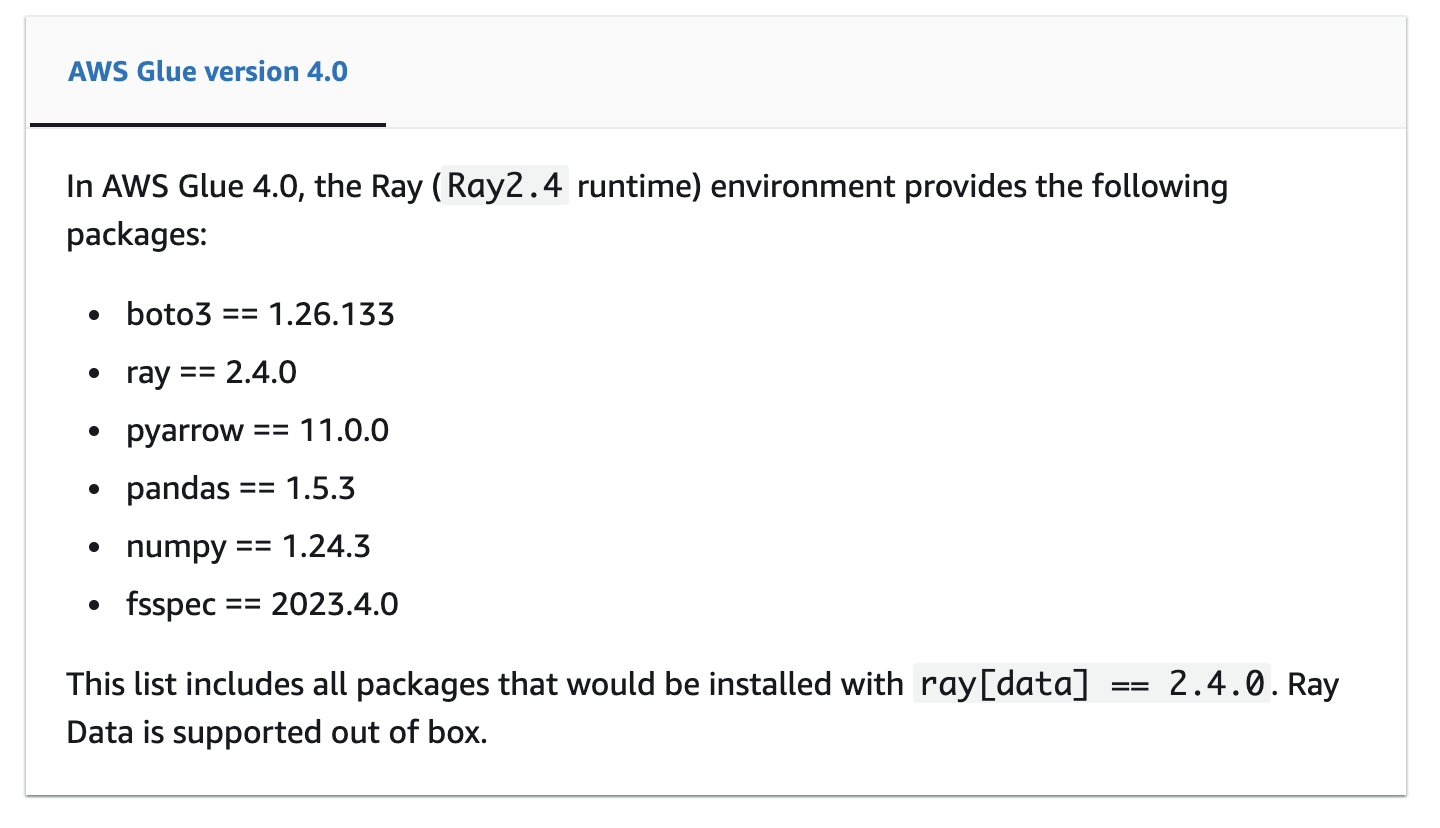 AWS Glue for Ray の一般提供が開始されました | DevelopersIO