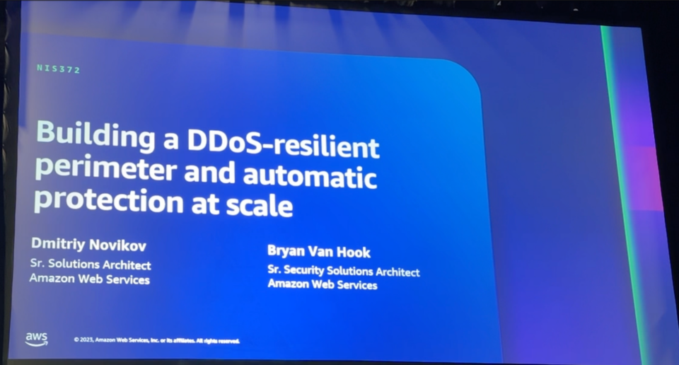 [レポート] Building a DDoS-resilient perimeter and automatic protection at scale #NIS372 # ...