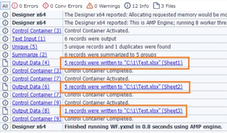 Output Data To Multiple Sheets Of An Excel File In A Chronological Order Using Alteryx