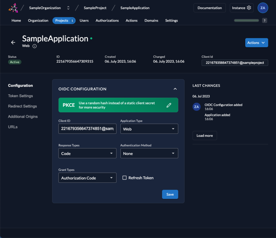 ZITADELとReactでログイン機能付きデモアプリを作ってみる（ZITADEL編） | DevelopersIO