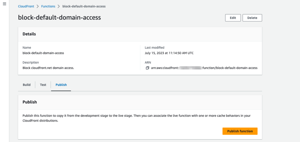 CloudFrontへの”cloudfront.net”ドメインでのアクセスをCloudFront Functionsでブロックしてみた | DevelopersIO
