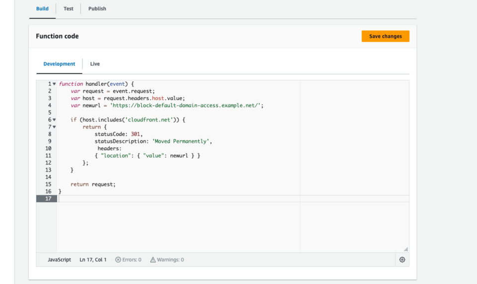 CloudFrontへの”cloudfront.net”ドメインでのアクセスをCloudFront Functionsでブロックしてみた | DevelopersIO