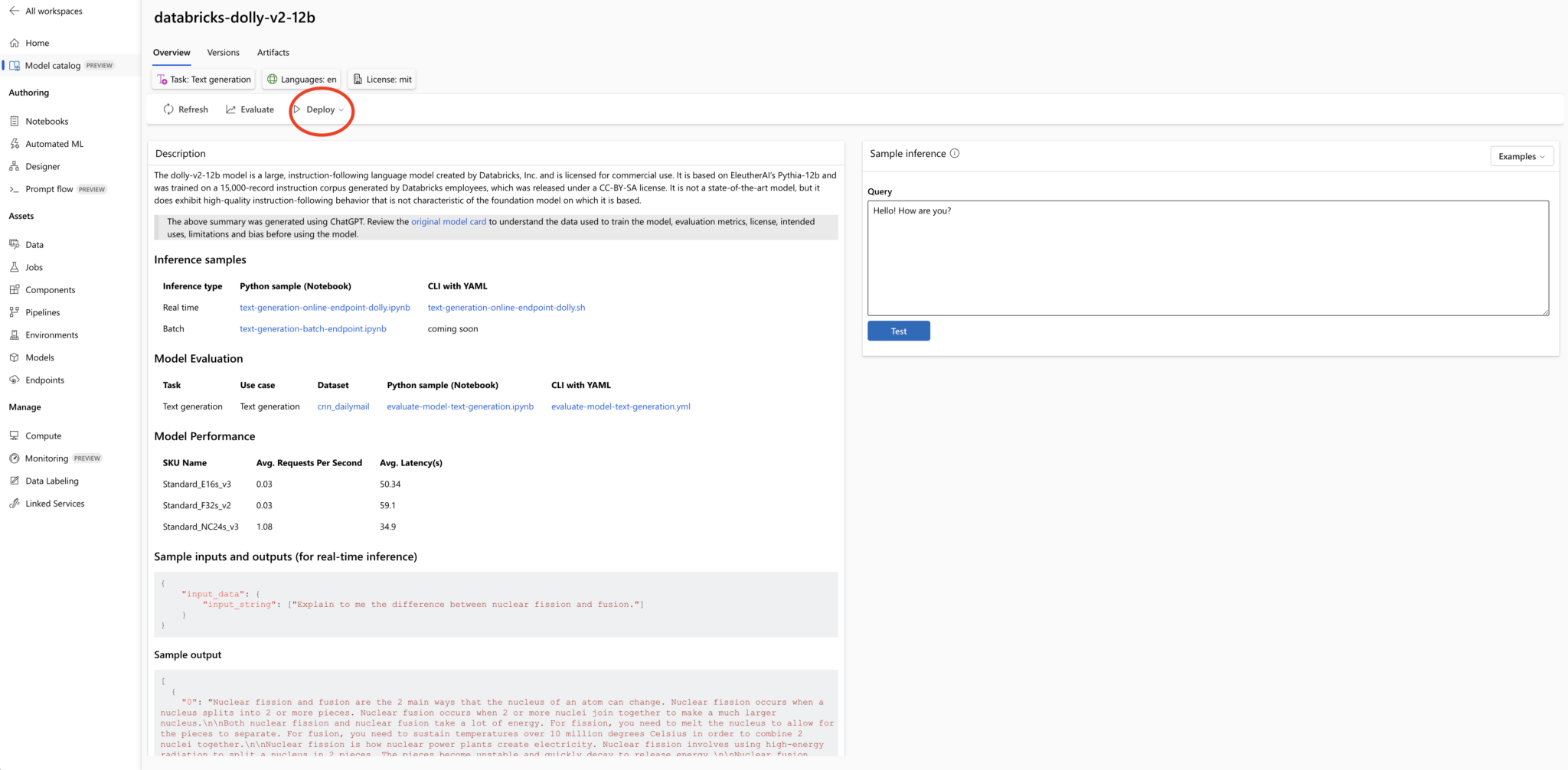 Azure Machine LearningでModel Catalogが使えるようになりました。 | DevelopersIO