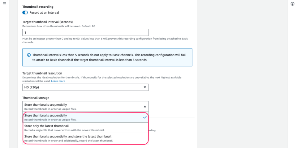 [UPDATE] Amazon IVSのS3への録画機能で高頻度サムネイルをサポートしました！ | DevelopersIO