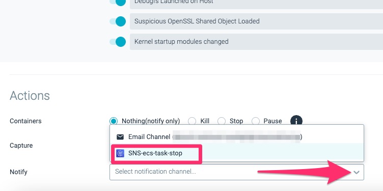 Sysdig で ECS on Fargate 環境の脅威を検知した際に対象 ECS タスクを停止させる検証をしてみた | DevelopersIO