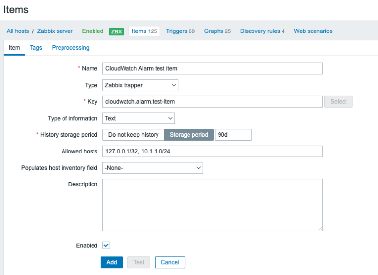 CloudWatchアラームのイベントをZabbixに連携させてみた | DevelopersIO