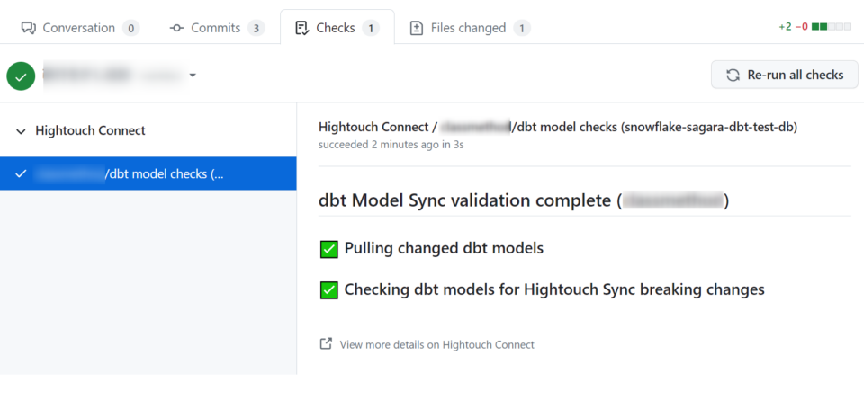 dbtのPull Request発行時にHightouchのModelに影響がないか確認できる「dbt CI checks」を試してみた | DevelopersIO