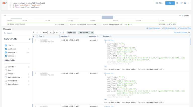 I tried hands-on some of the parse operators of Sumo Logic | DevelopersIO