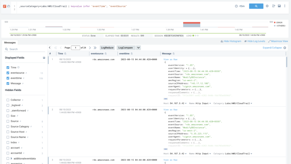 I tried hands-on some of the parse operators of Sumo Logic | DevelopersIO