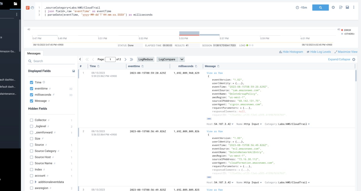 I tried hands-on some of the parse operators of Sumo Logic | DevelopersIO