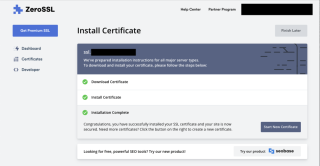 ブラウザから無料で簡単に証明書を発行できる ZeroSSL | DevelopersIO