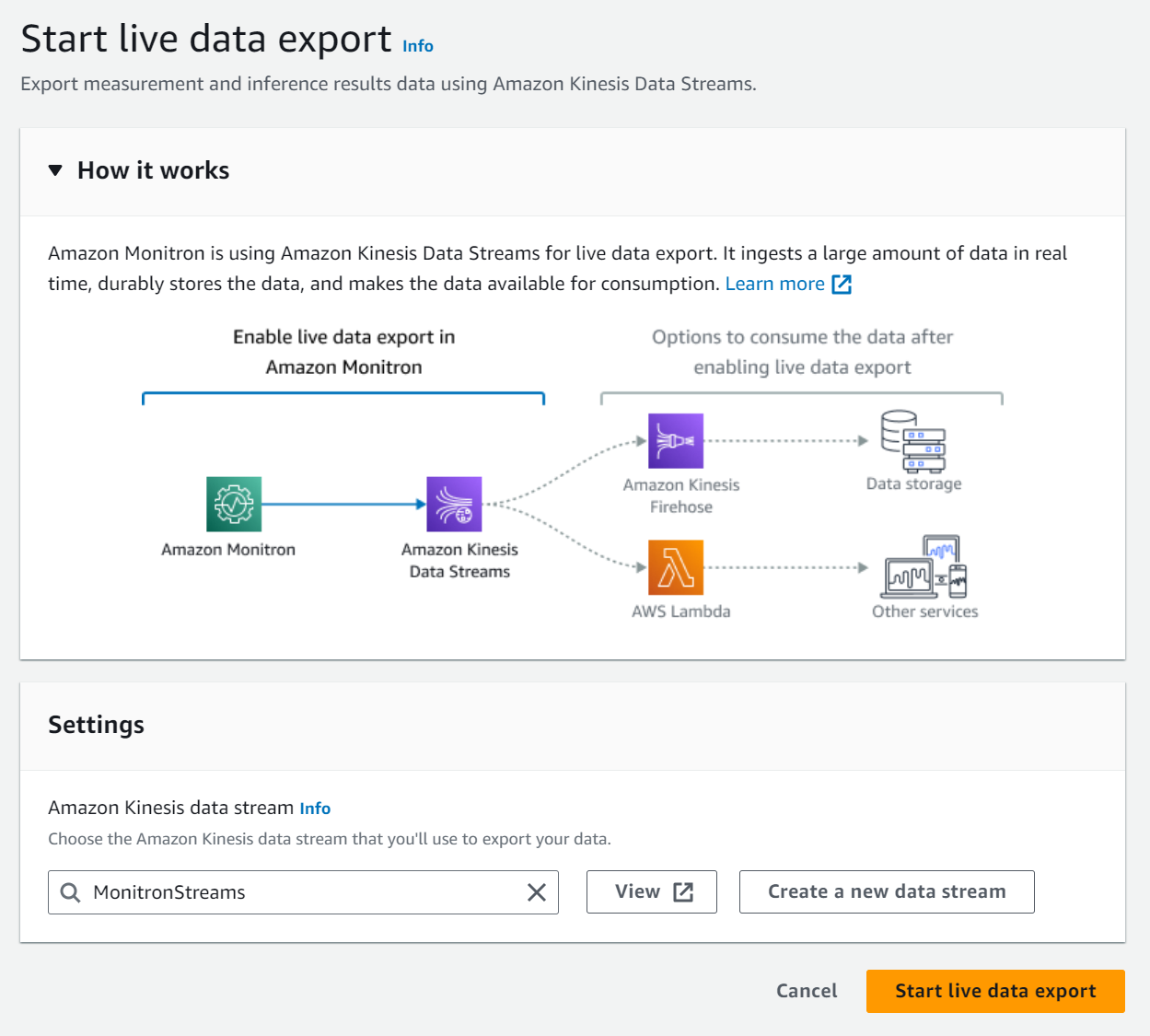 Amazon MonitronのデータをKinesis Data Streamsにエクスポートしてみた | DevelopersIO