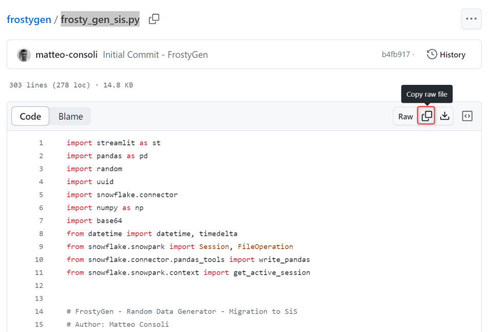 ダミーデータを生成できるStreamlitアプリ「FrostyGen」をStreamlit in Snowflakeで動かしてみた | DevelopersIO