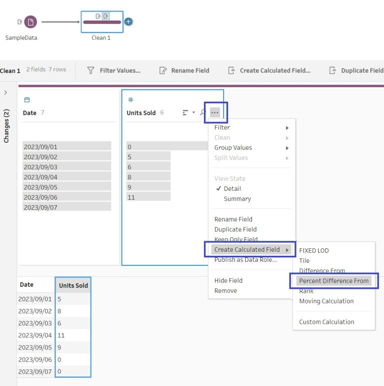 Multirow calculations using Tableau Prep Builder | DevelopersIO