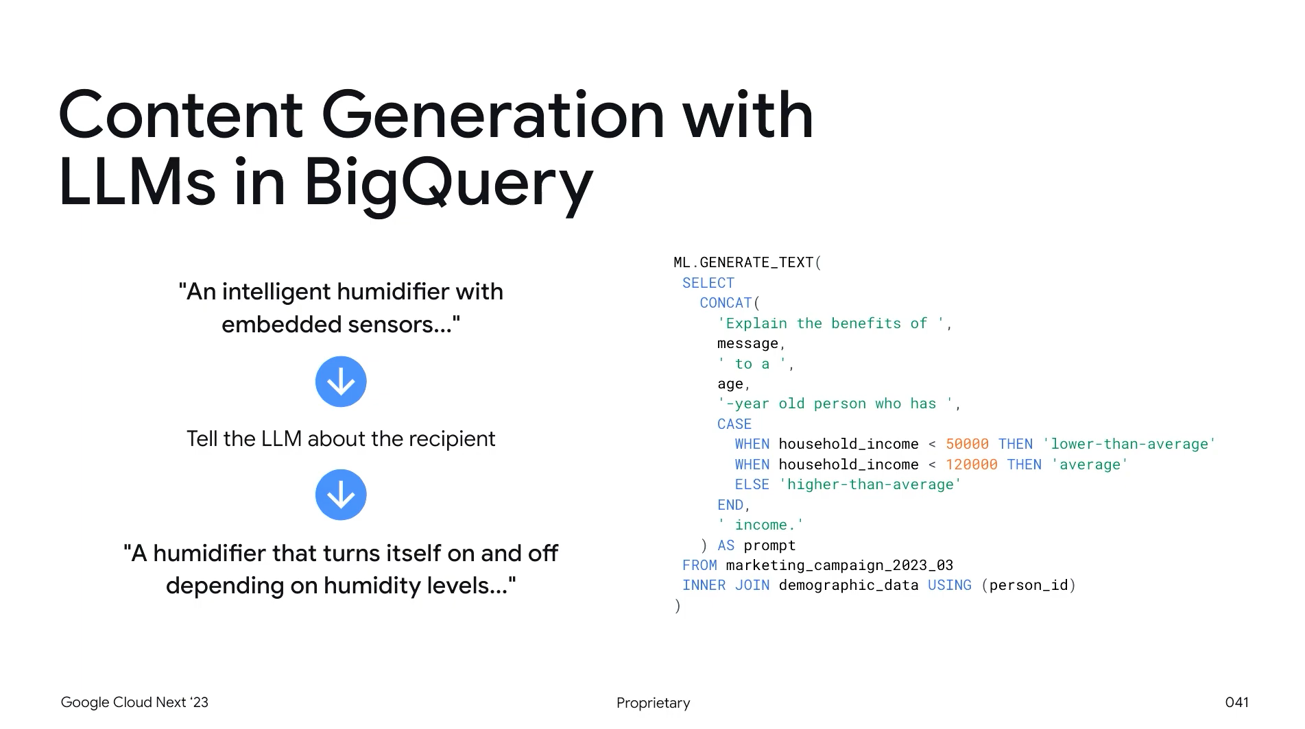[セッションレポート][ANA211] BigQueryとPaLMによる次世代のデータ分析の到来に備えよう！ #GoolgeCloudNext | DevelopersIO