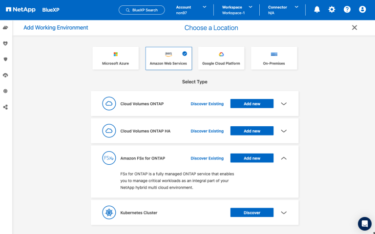 NetApp BlueXPでAmazon FSx for NetApp ONTAPの操作をしてみた | DevelopersIO