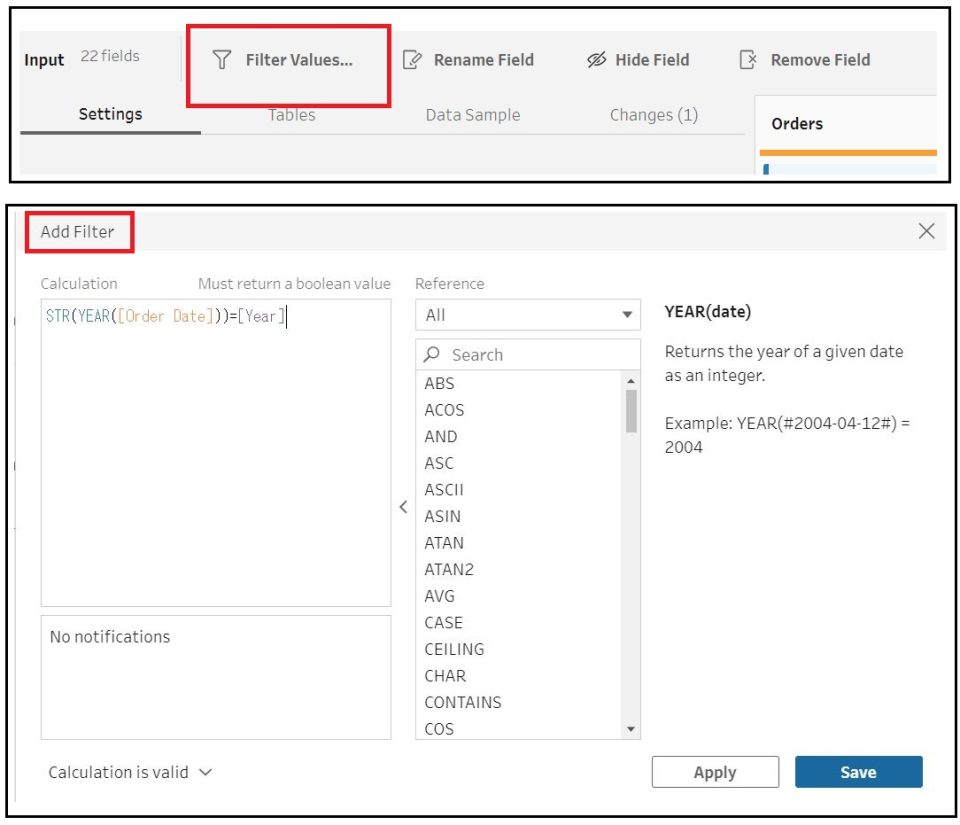 Using Parameters in Tableau Prep Builder | DevelopersIO