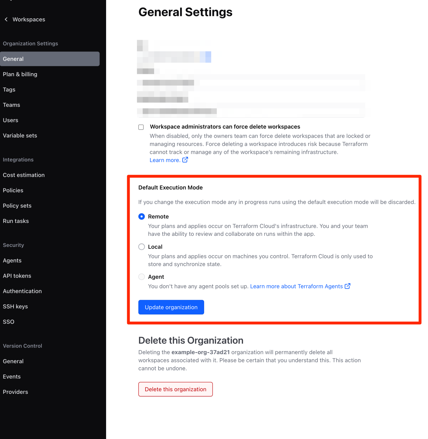 Terraform CloudでOrganizationデフォルトのExecution Modeを設定できるようになっていました | DevelopersIO