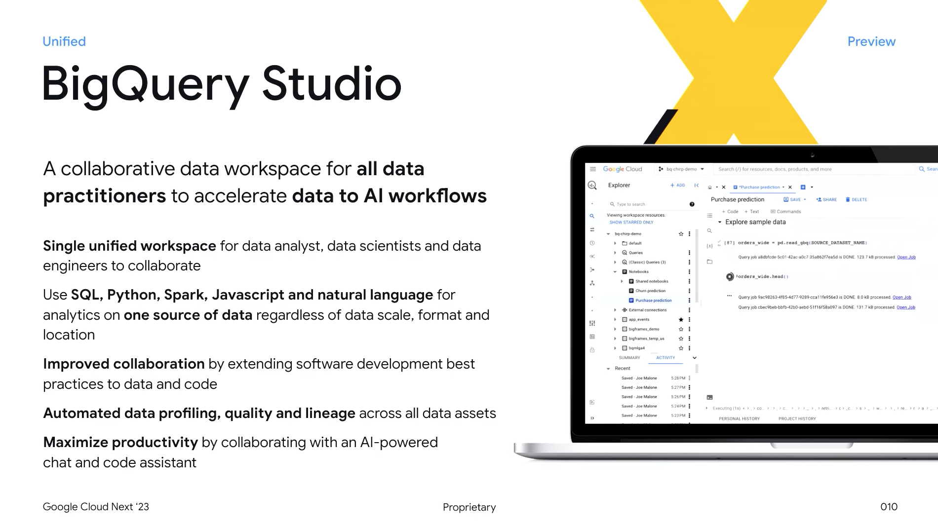 [セッションレポート][ANA211] BigQueryとPaLMによる次世代のデータ分析の到来に備えよう！ #GoolgeCloudNext | DevelopersIO